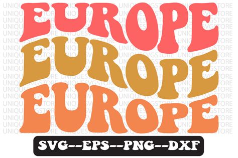 Europe Quote Retro Svg Design Graphic By Uniquesvgstore Creative Fabrica