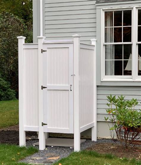 Vinyl Outdoor Shower Enclosure