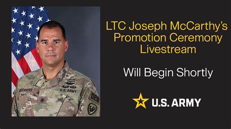Dvids Video Col Joseph Mccarthy Promotion