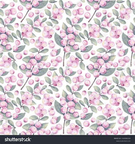 Watercolor Hand Drawn Botanical Seamless Pattern 库存插图 2160986309