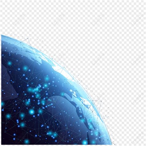 빅 데이터 일러스트 네트워크는 푸른 지구를 연결 인터넷 혹성 Png 일러스트 무료 다운로드 Lovepik
