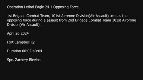 Dvids Video Operation Lethal Eagle 24 1 Opposing Force