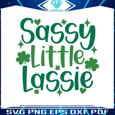 Sassy Little Lassie Funny Irish Svg
