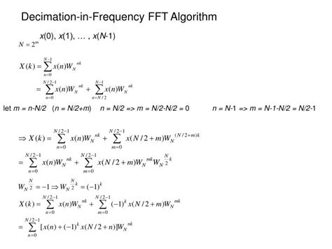 Ppt Discrete Fourier Transform And Fast Fourier Transform Lecture 4