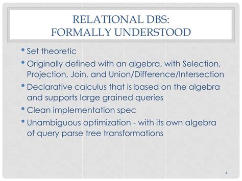 Ppt Overview Of Relational Dbs Powerpoint Presentation Free Download