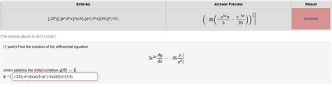Solved The Answer Above Is NOT Correct 1 Point Find The Chegg