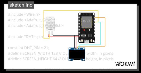 Dht22 Oled Esp Meme Wokwi Esp32 Stm32 Arduino Simulator
