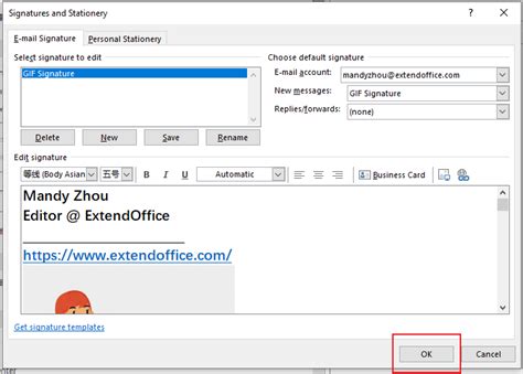 How To Add An Animated  To Signature In Outlook