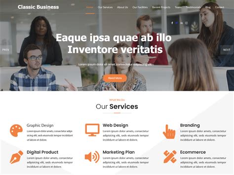 Classic Business Wordpress Theme