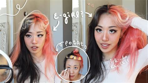 Following A Soft E Girl Makeup Tutorial Youtube