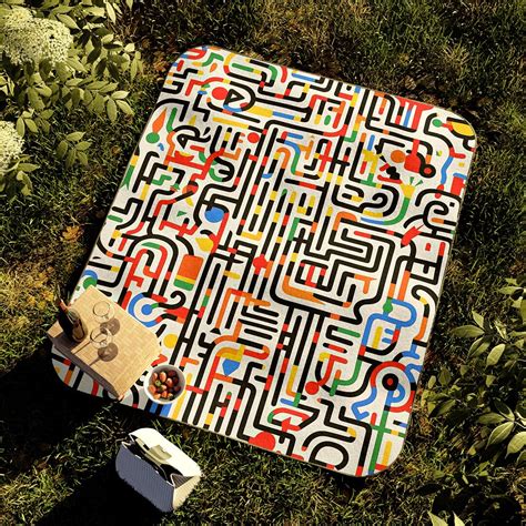 Picnic Blanket Keith Haring Inspired Social Camping Or Beach Blanket