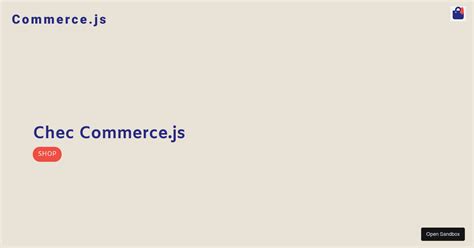 commercejs react functional codesandbox