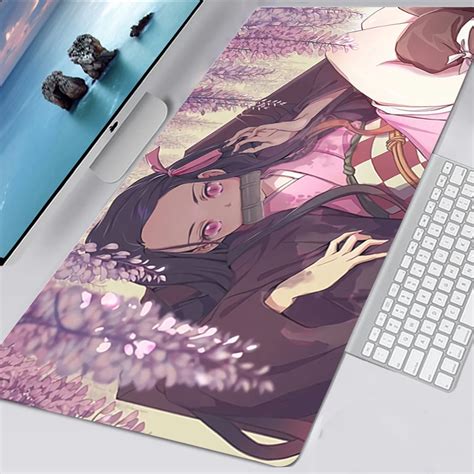 Demônio Slayer Kimetsu Não Yaiba Xxl Mouse Pad Anime Teclado Tapete Do