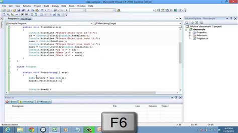 How To Define A Class In C Youtube