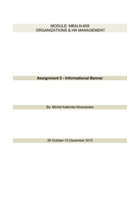 Assignment 5 Informational Banner Pdf