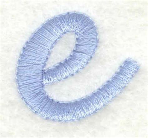 Lowercase Fancy E Machine Embroidery Design Embroidery Library At