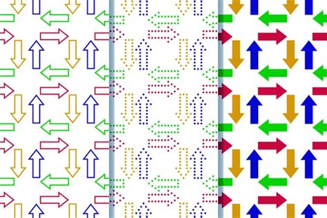 Multiple Workflow Process Diagrams Arrows Stock Vector Image By ©yayimages 344174112