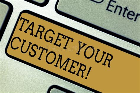 Conceptual Hand Writing Showing Target Your Customer Business Photo
