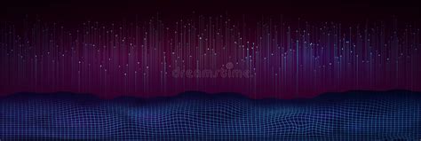 Big Data Visualization Abstract Digital Background Stock Vector Illustration Of Media
