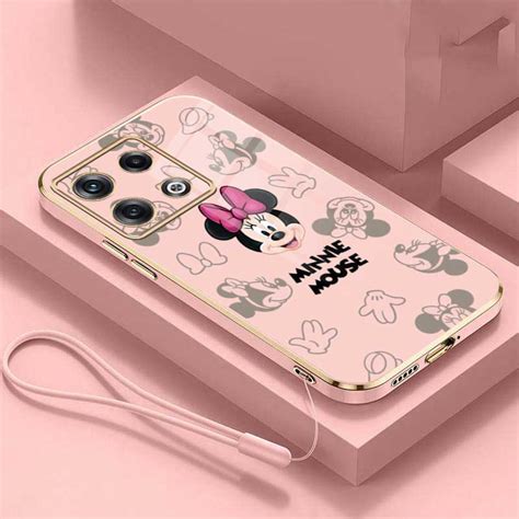 เคสโทรศัพท์มือถือ กันกระแทก ลายการ์ตูนมินนี่เมาส์ พร้อมสายคล้อง หรูหรา สําหรับ Infinix Note 30