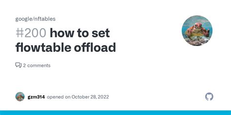 How To Set Flowtable Offload Issue 200 Google Nftables GitHub