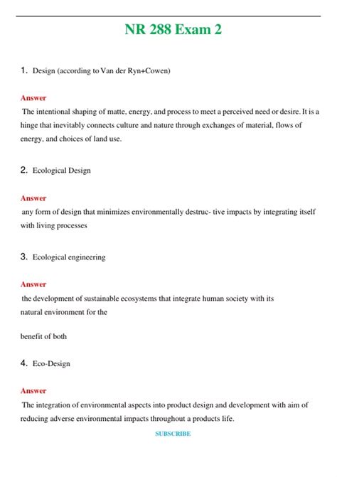 Nr 288 Exam 2 Latest 2024 2025 Questions And Answers Verified