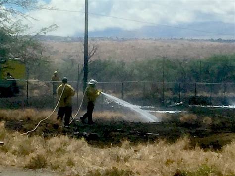 Puako Brush Fire Scorches 3 Acres Hawaii Tribune Herald