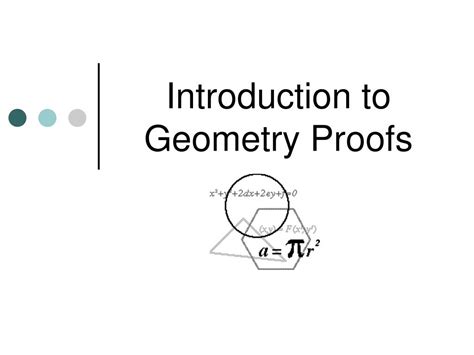 PPT Introduction To Geometry Proofs PowerPoint Presentation Free Download ID 1093899