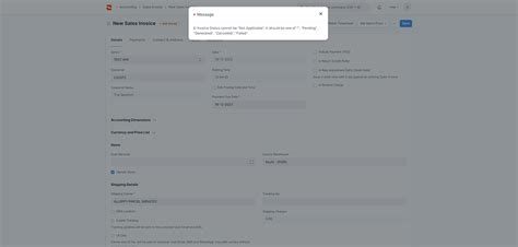 India Compliance Cannot Submit Sales Invoice Due To E Invoice Status