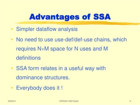 Ppt Static Single Assignment Ssa Form In Program Optimization