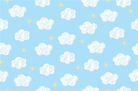 Premium Vector Cloud Pattern Background