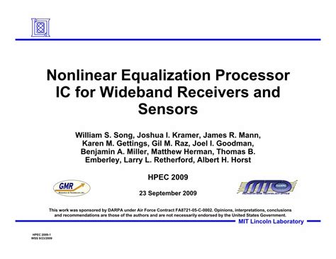 Pdf Nonlinear Equalization Processor Ic For Wideband Receivers