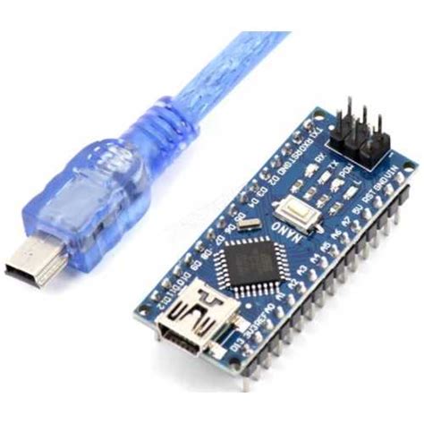 комплект Arduino Nano с Mini Usb кабелем Купить в розницу и оптом по низким ценам