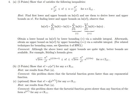 solved 4 a 5 points show that n satisfies the