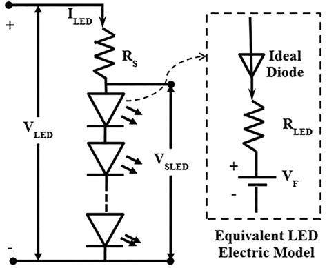 Equivalent circuit of the LED load model²⁸ Download Scientific Diagram
