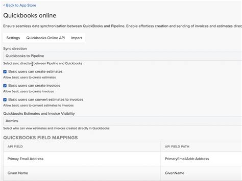 Bidirectional Quickbooks Integration