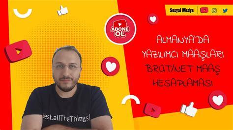 Almanyada Yazılımcı Maaşları Youtube