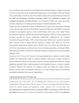 Foreign Aid Dependency In Third World Countries Its Pros And Cons PDF