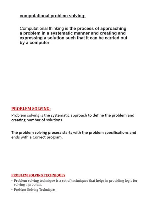 problem solving techniques pdf algorithms control flow