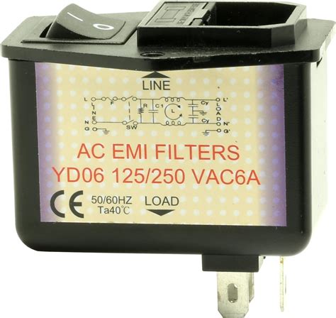 Lumision 125 250 Vac6a Fused Iec 320 C14 Socket With Emi Filter Built Funbient