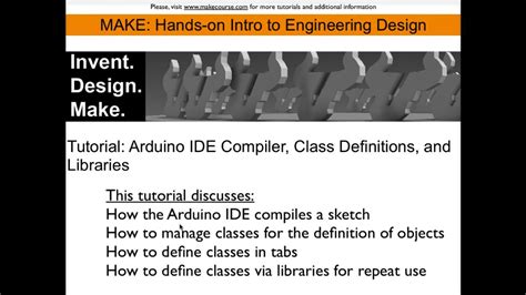 tutorial making libraries with the arduino ide youtube