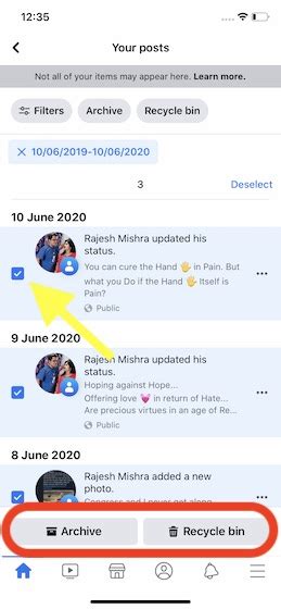 How To Bulk Delete Facebook Posts On IPhone And Android Beebom