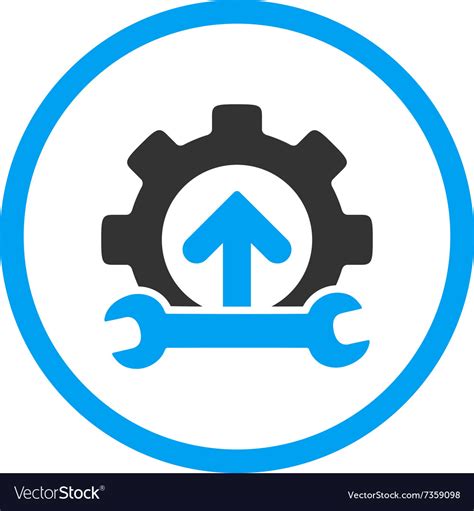 Integration Tools Rounded Icon Royalty Free Vector Image