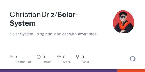 Github Christiandriz Solar System Solar System Using Html And Css With Keyframes