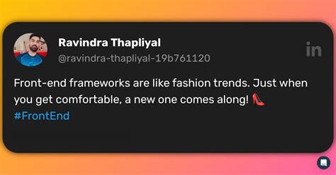 Ravindra Thapliyal Posted On Linkedin