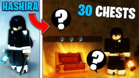 Opening 30 Chests As The Mist Hashira In Project Slayers Youtube