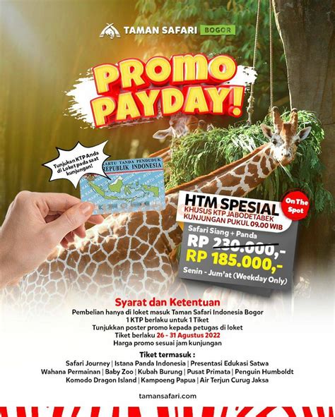 Promo Taman Safari Payday Diskon 30 Khusus Ktp Jabodetabek Scanharga