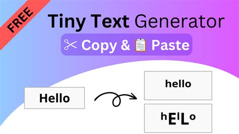 Tiny Text Generator Copy And Paste
