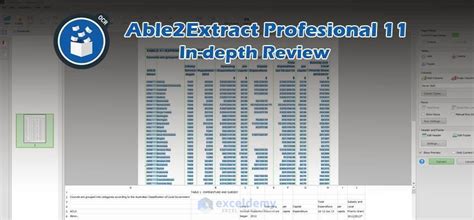Best Pdf To Excel Converter Software Review Able Extract Professional