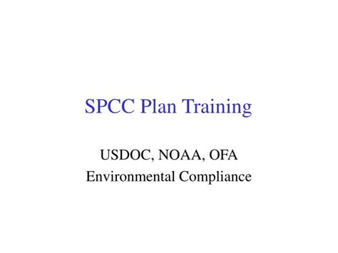 PPT SPCC Plan Training PowerPoint Presentation Free Download ID 464855
